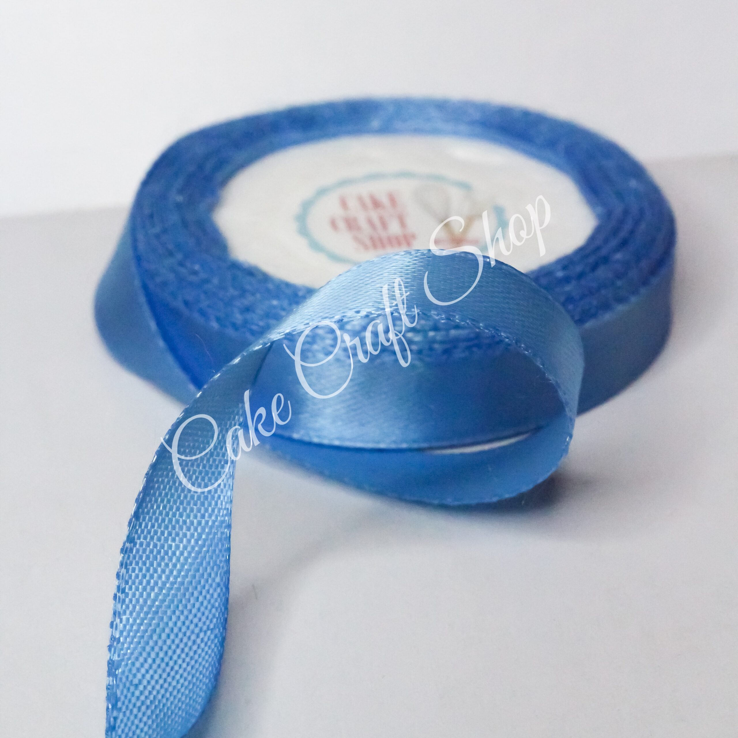 Powder Blue Satin Ribbon – 1/2 Inch, 10 metres – Cake Craft Shop