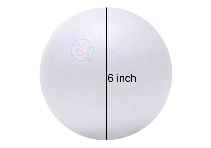 6 inch Styrofoam Ball – Cake Craft Shop